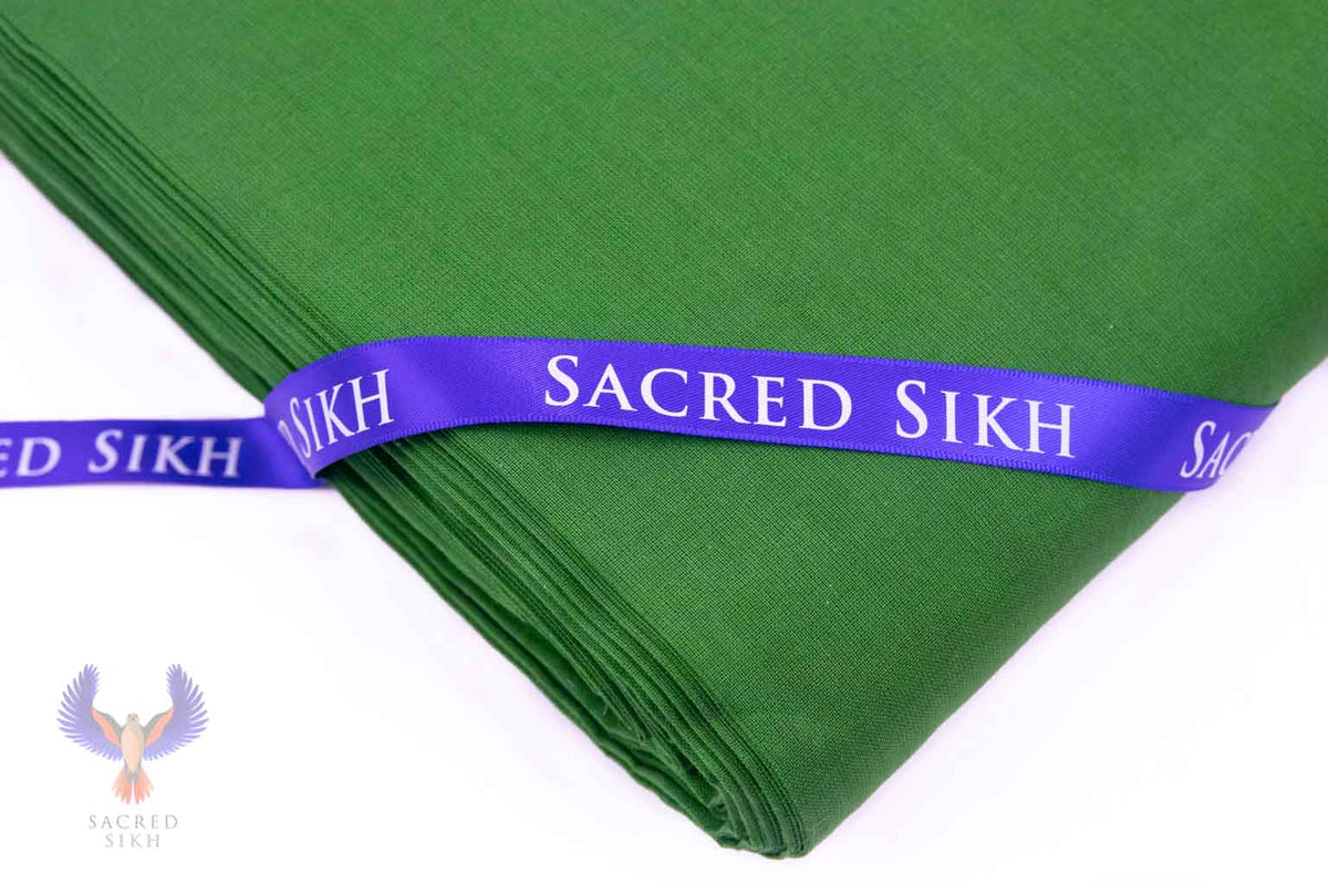 Leafy Green Turban Material – Sacred Sikh