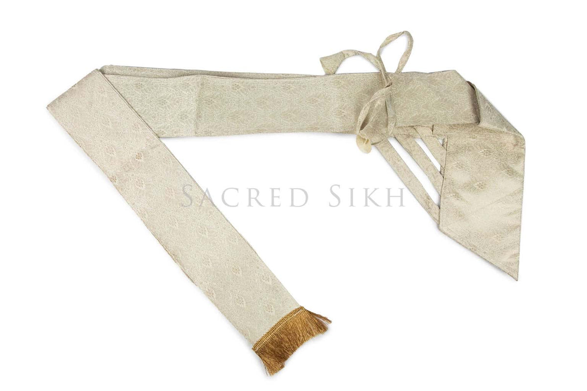 Thalvar Gatra Cream and Gold – Sacred Sikh
