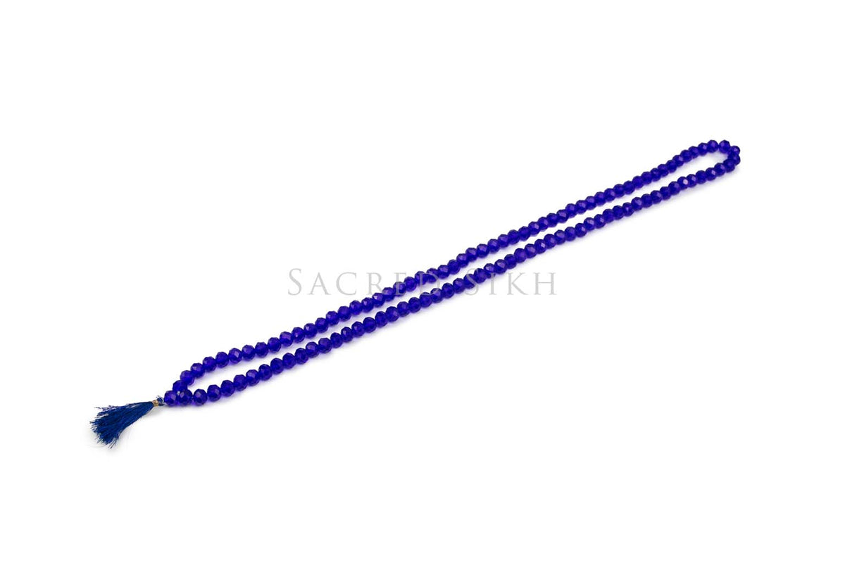 Crystal Effect Mala (Prayer Beads) - Royal Blue – Sacred Sikh
