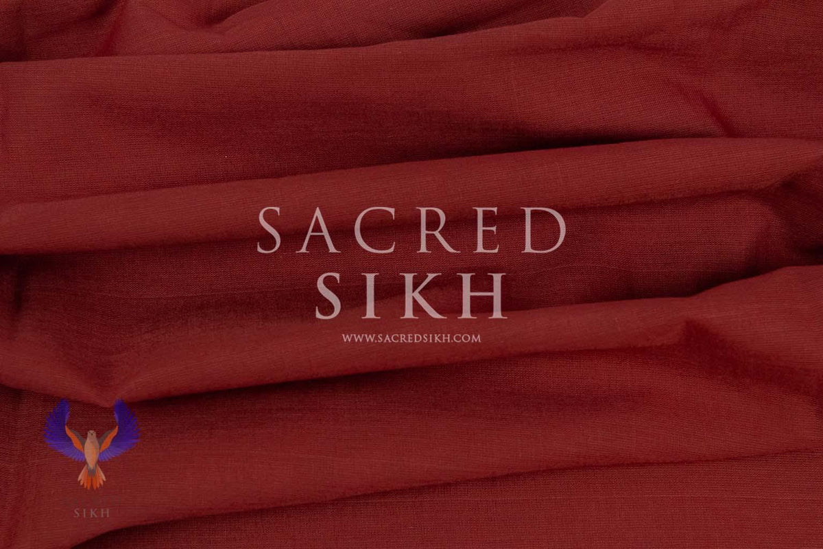Blood Red Turban Material – Sacred Sikh
