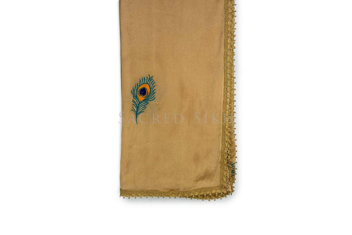 Chuni Latte Peacock Design – Sacred Sikh