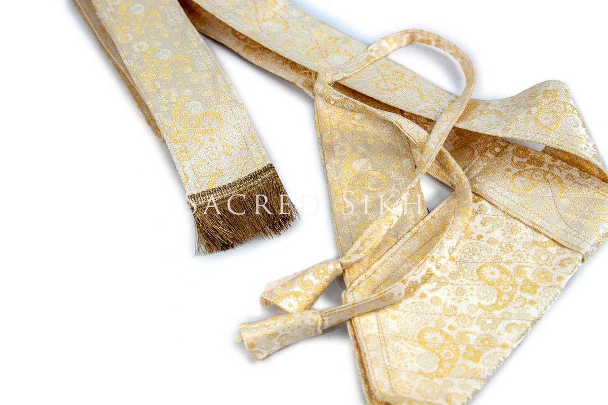 Gatra Bespoke Thalvar Cream and Gold – Sacred Sikh