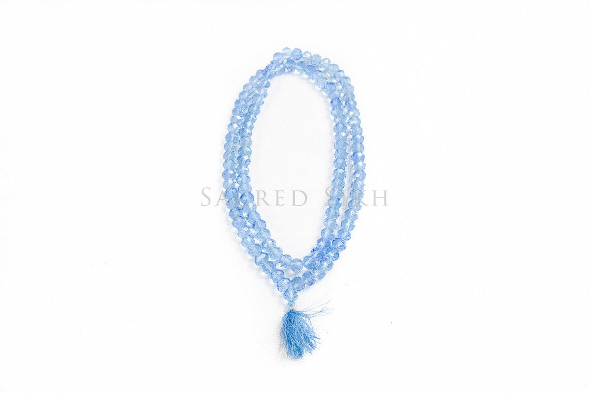 Crystal Effect Mala (Prayer Beads) - Light Blue – Sacred Sikh