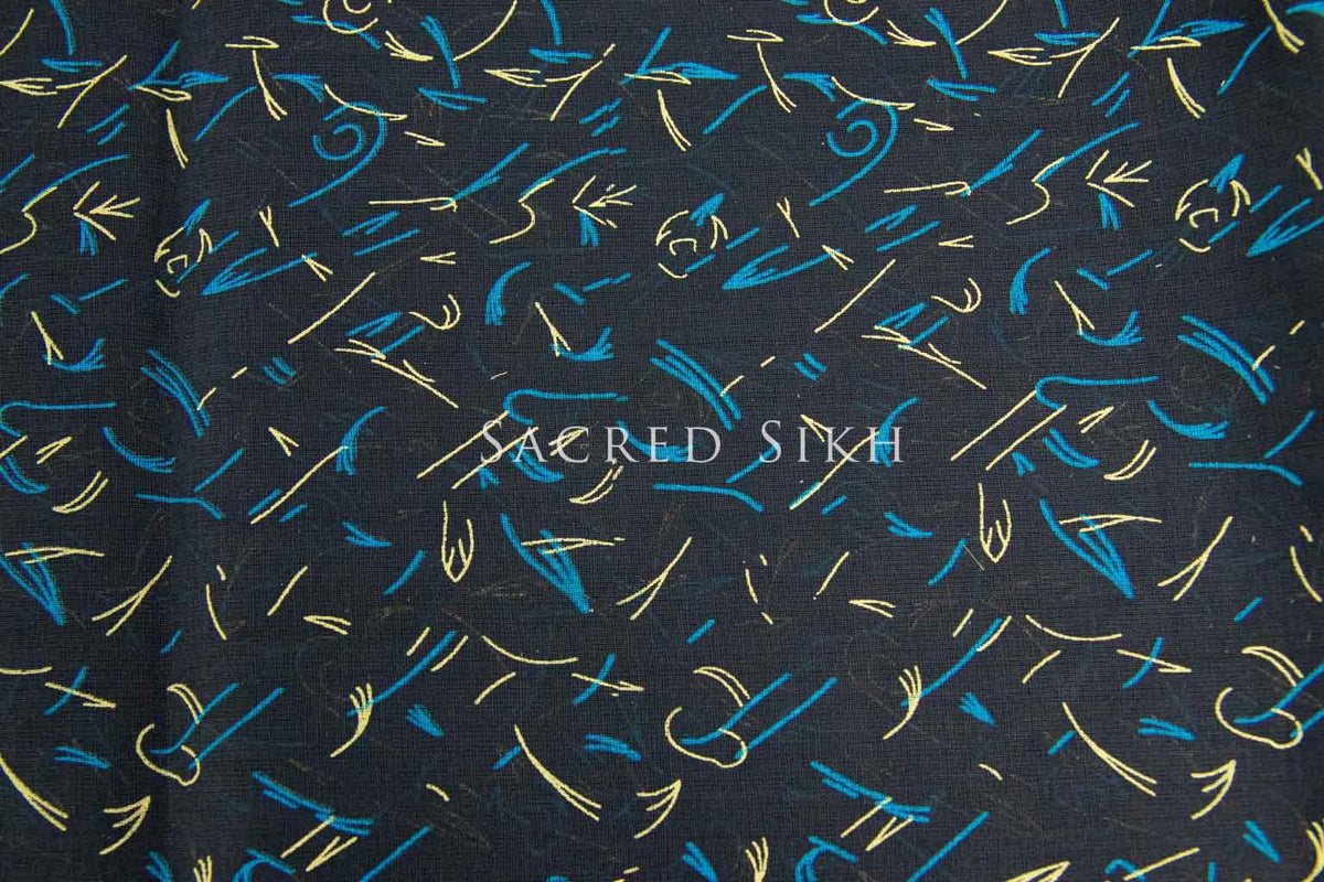 Grey Doodle Turban Material – Sacred Sikh