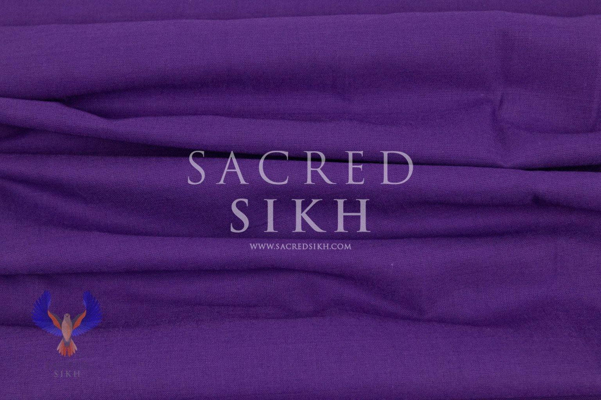 Violet Turban Material – Sacred Sikh